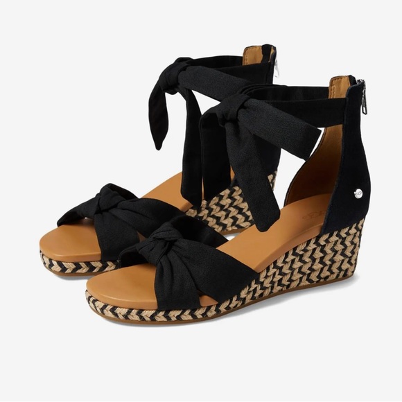UGG | Shoes | Ugg Womens Yarrow Espadrille Wedge Sandals Size Color ...